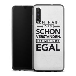 DeinDesign Galaxy A50 Handy Silikon H&uuml;lle Case transparent Handyh&uuml;lle Spruch Sayings Statement Silikon Case