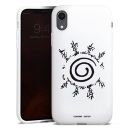 DeinDesign iPhone Xr Handy Silikon H&uuml;lle Case wei&szlig; Handyh&uuml;lle Naruto Shippuden Siegel Uzumaki Silikon Case