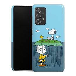 DeinDesign Galaxy A52s 5G Handy Premium Case Smartphone Handyh&uuml;lle Schutzh&uuml;lle gl&auml;nzend Peanuts Snoopy Children Premium Case