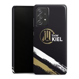 DeinDesign Galaxy A52s 5G Handy Premium Case Smartphone Handyh&uuml;lle Schutzh&uuml;lle gl&auml;nzend Logo Handball Thw Kiel Premium Case
