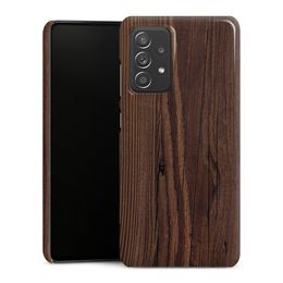 DeinDesign Galaxy A52s 5G Handy Premium Case Smartphone Handyh&uuml;lle Schutzh&uuml;lle gl&auml;nzend Nut Tree Wooden Look Wood Premium Case