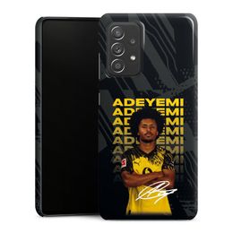 DeinDesign Galaxy A52s 5G Handy Premium Case Smartphone Handyh&uuml;lle Schutzh&uuml;lle gl&auml;nzend Borussia Dortmund Bvb Karim Adeyemi Premium Case