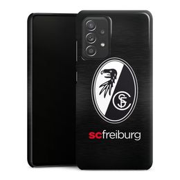 DeinDesign Galaxy A52s 5G Handy Premium Case Smartphone Handyh&uuml;lle Schutzh&uuml;lle gl&auml;nzend Scratch Official Licensed Product Sc Freiburg Premium Case