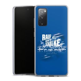 DeinDesign Galaxy S20 FE 5G Handy Silikon H&uuml;lle Case transparent Handyh&uuml;lle Ascent Fc Schalke 04 Official Licensed Product Silikon Case