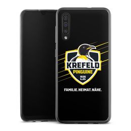 DeinDesign Galaxy A50 Handy Silikon H&uuml;lle Case transparent Handyh&uuml;lle Sports Krefeld Pinguine Ice Hockey Silikon Case