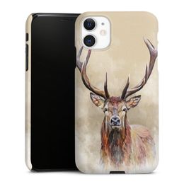 DeinDesign iPhone 11 Handy Premium Case Smartphone Handyh&uuml;lle Schutzh&uuml;lle matt Deer Reindeer Animal Look Premium Case