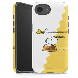 DeinDesign iPhone 16e Handy Panzer Handyh&uuml;lle robuste Outdoor H&uuml;lle Schutzh&uuml;lle gl&auml;nzend Snoopy Peanuts Children Tough Case