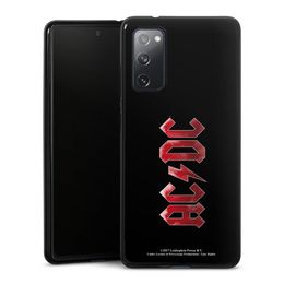 DeinDesign Galaxy S20 FE Handy Silikon H&uuml;lle Case schwarz Handyh&uuml;lle Acdc Logo Merchandise