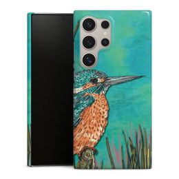 DeinDesign Galaxy S24 Ultra Handy Premium Case Smartphone Handyh&uuml;lle Schutzh&uuml;lle gl&auml;nzend Painting Bird Animals Premium Case