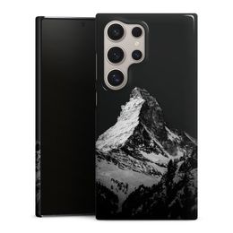 DeinDesign Galaxy S24 Ultra Handy Premium Case Smartphone Handyh&uuml;lle Schutzh&uuml;lle gl&auml;nzend Mountain Snow Mountain Top Premium Case