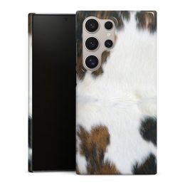 DeinDesign Galaxy S24 Ultra Handy Premium Case Smartphone Handyh&uuml;lle Schutzh&uuml;lle gl&auml;nzend Cow Fur Cow Skin Premium Case