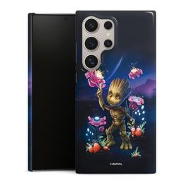 DeinDesign Galaxy S24 Ultra Handy Premium Case Smartphone Handyh&uuml;lle Schutzh&uuml;lle gl&auml;nzend Baby Groot Marvel Guardians Of The Galaxy Premium Case