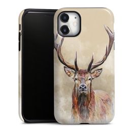 DeinDesign iPhone 11 Handy Panzer Handyh&uuml;lle robuste Outdoor H&uuml;lle Schutzh&uuml;lle gl&auml;nzend Deer Reindeer Animal Look Tough Case