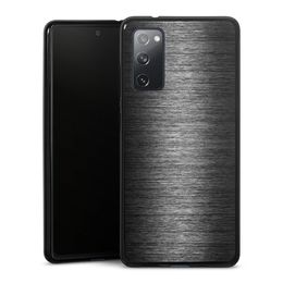 DeinDesign Galaxy S20 FE 5G Handy Silikon H&uuml;lle Case schwarz Handyh&uuml;lle Metal Metallic Look Anthracite