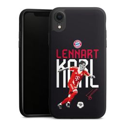 DeinDesign iPhone Xr Handy Premium Silikon H&uuml;lle Handyh&uuml;lle schwarz Case Official Licensed Product Fcb Lennart Karl Silikon Premium Case