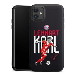 DeinDesign iPhone 11 Handy Premium Silikon H&uuml;lle Handyh&uuml;lle schwarz Case Official Licensed Product Fcb Lennart Karl Silikon Premium Case