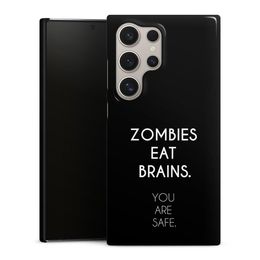 DeinDesign Galaxy S24 Ultra Handy Premium Case Smartphone Handyh&uuml;lle Schutzh&uuml;lle gl&auml;nzend Statement Funny Zombie Premium Case