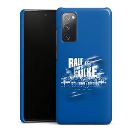 DeinDesign Galaxy S20 FE Handy Premium Case Smartphone Handyh&uuml;lle Schutzh&uuml;lle gl&auml;nzend Ascent Fc Schalke 04 Official Licensed Product Premium Case