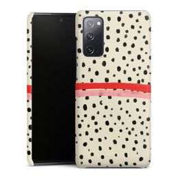 DeinDesign Galaxy S20 FE Handy Premium Case Smartphone Handyh&uuml;lle Schutzh&uuml;lle matt Stripes Kunst Points Premium Case