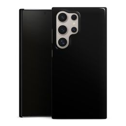 DeinDesign Galaxy S24 Ultra Handy Premium Case Smartphone Handyh&uuml;lle Schutzh&uuml;lle gl&auml;nzend Colour Black Unicoloured Premium Case