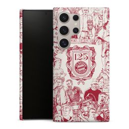 DeinDesign Galaxy S24 Ultra Handy Premium Case Smartphone Handyh&uuml;lle Schutzh&uuml;lle gl&auml;nzend Official Licensed Product Fcb 125 Jahre Fc Bayern M&uuml;nchen Premium Case
