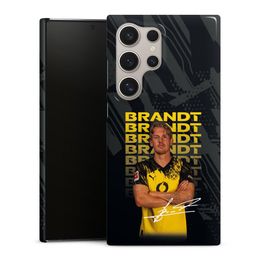 DeinDesign Galaxy S24 Ultra Handy Premium Case Smartphone Handyh&uuml;lle Schutzh&uuml;lle gl&auml;nzend Julian Brandt Bvb Borussia Dortmund Premium Case
