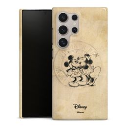 DeinDesign Galaxy S24 Ultra Handy Premium Case Smartphone Handyh&uuml;lle Schutzh&uuml;lle gl&auml;nzend Minnie Mouse Vintage Mickey Mouse Premium Case