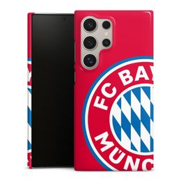 DeinDesign Galaxy S24 Ultra Handy Premium Case Smartphone Handyh&uuml;lle Schutzh&uuml;lle gl&auml;nzend Official Licensed Product Fcb Fc Bayern M&uuml;nchen Premium Case