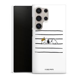 DeinDesign Galaxy S24 Ultra Handy Premium Case Smartphone Handyh&uuml;lle Schutzh&uuml;lle gl&auml;nzend Snoopy Dog Peanuts Premium Case