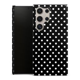 DeinDesign Galaxy S24 Ultra Handy Premium Case Smartphone Handyh&uuml;lle Schutzh&uuml;lle gl&auml;nzend Retro Points Polka Dots Premium Case
