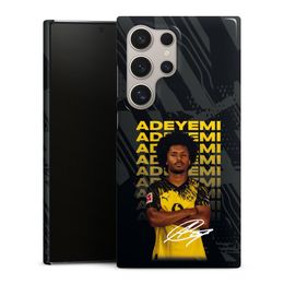 DeinDesign Galaxy S24 Ultra Handy Premium Case Smartphone Handyh&uuml;lle Schutzh&uuml;lle gl&auml;nzend Bvb Borussia Dortmund Karim Adeyemi Premium Case