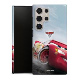 DeinDesign Galaxy S24 Ultra Handy Premium Case Smartphone Handyh&uuml;lle Schutzh&uuml;lle gl&auml;nzend Lightning Mcqueen 95 Official Licensed Product Cars Premium Case
