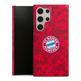 DeinDesign Galaxy S24 Ultra Handy Premium Case Smartphone Handyh&uuml;lle Schutzh&uuml;lle gl&auml;nzend Camouflage Fcb Fc Bayern M&uuml;nchen Premium Case