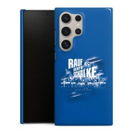 DeinDesign Galaxy S24 Ultra Handy Premium Case Smartphone Handyh&uuml;lle Schutzh&uuml;lle gl&auml;nzend Official Licensed Product Ascent Fc Schalke 04 Premium Case