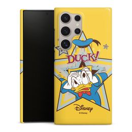 DeinDesign Galaxy S24 Ultra Handy Premium Case Smartphone Handyh&uuml;lle Schutzh&uuml;lle gl&auml;nzend Donald Duck Disney Official Licensed Product Premium Case