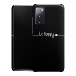 DeinDesign Galaxy S20 FE Handy Premium Case Smartphone Handyh&uuml;lle Schutzh&uuml;lle gl&auml;nzend Sayings Happiness Statement Premium Case