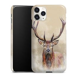DeinDesign iPhone 11 Pro Max Handy Premium Case Smartphone Handyh&uuml;lle Schutzh&uuml;lle gl&auml;nzend Deer Reindeer Animal Look Premium Case