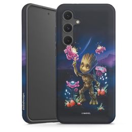 DeinDesign Galaxy S24 FE 5G Handy Panzer Handyh&uuml;lle robuste Outdoor H&uuml;lle Schutzh&uuml;lle gl&auml;nzend Baby Groot Marvel Guardians Of The Galaxy Tough Case