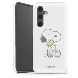 DeinDesign Galaxy S24 FE 5G Handy Panzer Handyh&uuml;lle robuste Outdoor H&uuml;lle Schutzh&uuml;lle gl&auml;nzend Snoopy Love Peanuts Tough Case
