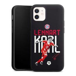 DeinDesign iPhone 12 mini Handy Premium Silikon H&uuml;lle Handyh&uuml;lle schwarz Case Official Licensed Product Fcb Lennart Karl Silikon Premium Case
