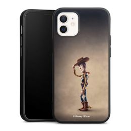 DeinDesign iPhone 12 mini Handy Premium Silikon H&uuml;lle Handyh&uuml;lle schwarz Case Disney Pixar Toy Story Woody Silikon Premium Case
