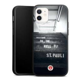 DeinDesign iPhone 12 mini Handy Premium Silikon H&uuml;lle Handyh&uuml;lle schwarz Case Fc St. Pauli Official Licensed Product Merchandise Silikon Premium Case