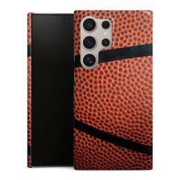 DeinDesign Galaxy S24 Ultra Handy Premium Case Smartphone Handyh&uuml;lle Schutzh&uuml;lle gl&auml;nzend Ball Sports Basketball Premium Case