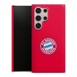 DeinDesign Galaxy S24 Ultra Handy Premium Case Smartphone Handyh&uuml;lle Schutzh&uuml;lle gl&auml;nzend Fc Bayern M&uuml;nchen Fcb Logo Premium Case