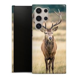 DeinDesign Galaxy S24 Ultra Handy Premium Case Smartphone Handyh&uuml;lle Schutzh&uuml;lle gl&auml;nzend Forrest Deer Meadow Premium Case