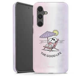 DeinDesign Galaxy S24 FE 5G Handy Panzer Handyh&uuml;lle robuste Outdoor H&uuml;lle Schutzh&uuml;lle gl&auml;nzend Snoopy Official Licensed Product Peanuts Tough Case