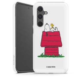 DeinDesign Galaxy S24 FE 5G Handy Panzer Handyh&uuml;lle robuste Outdoor H&uuml;lle Schutzh&uuml;lle gl&auml;nzend Snoopy Peanuts Official Licensed Product Tough Case