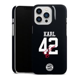 DeinDesign iPhone 13 Pro Handy Premium Case Smartphone Handyh&uuml;lle Schutzh&uuml;lle gl&auml;nzend Merchandise Fc Bayern M&uuml;nchen Lennart Karl Premium Case