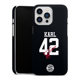 DeinDesign iPhone 13 Pro Handy Premium Case Smartphone Handyh&uuml;lle Schutzh&uuml;lle matt Merchandise Fc Bayern M&uuml;nchen Lennart Karl Premium Case