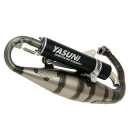 Auspuff Yasuni Carrera 16 schwarz f&uuml;r Minarelli stehend